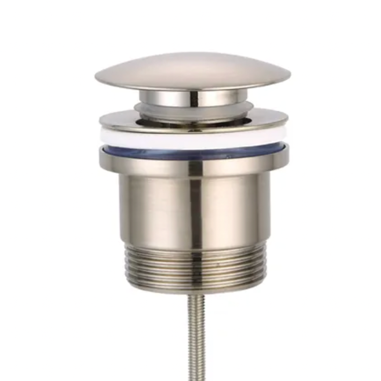 Donii universal Brushed Nickel Pop Up Plug & Waste